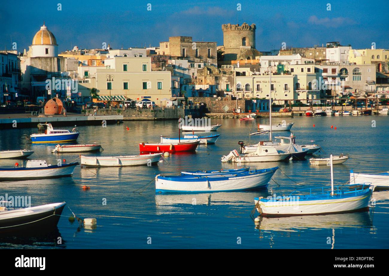 Fishing port, Forio, Ischia, Gulf of Naples, Campania, Italy Stock ...