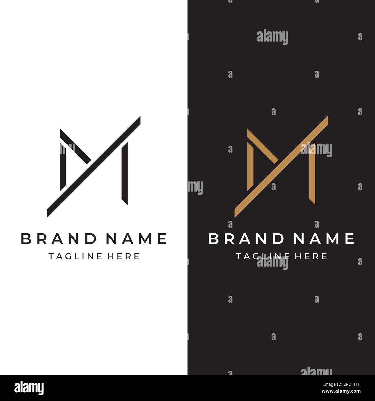 Abstract initial logo minimalist letter M element.Symbol of modern ...