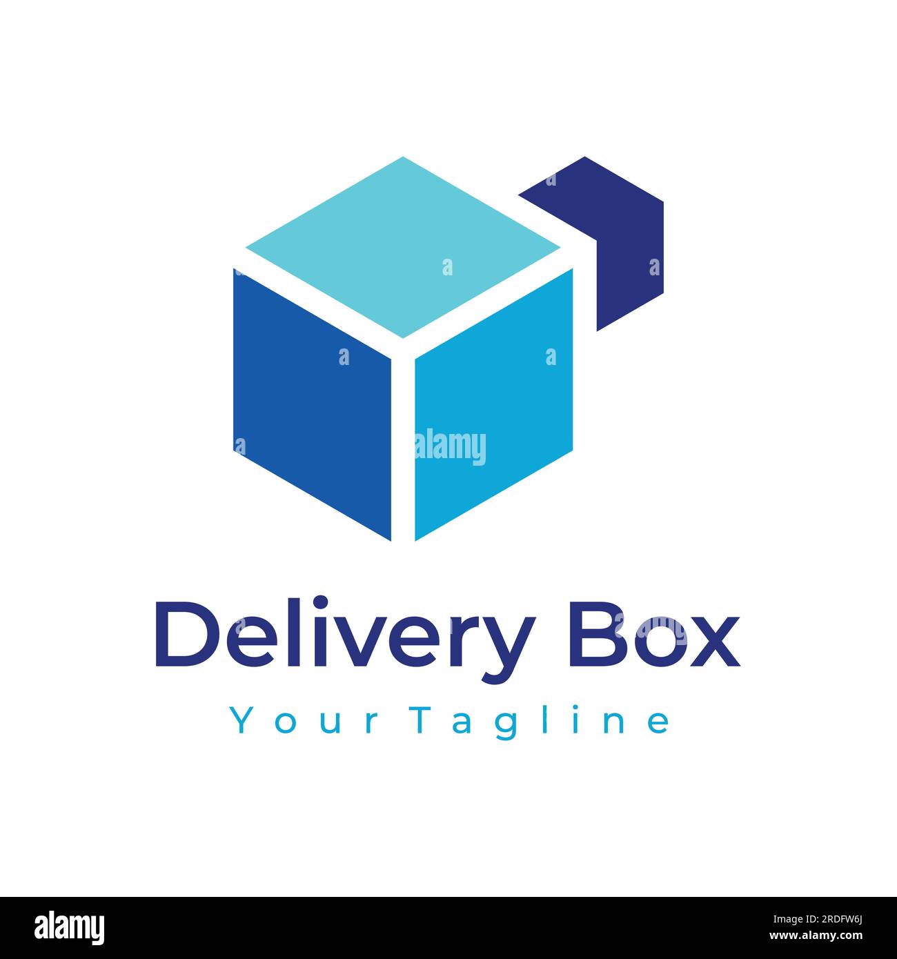 Logistics logo with arrows, order box, fast and digital order Stock ...