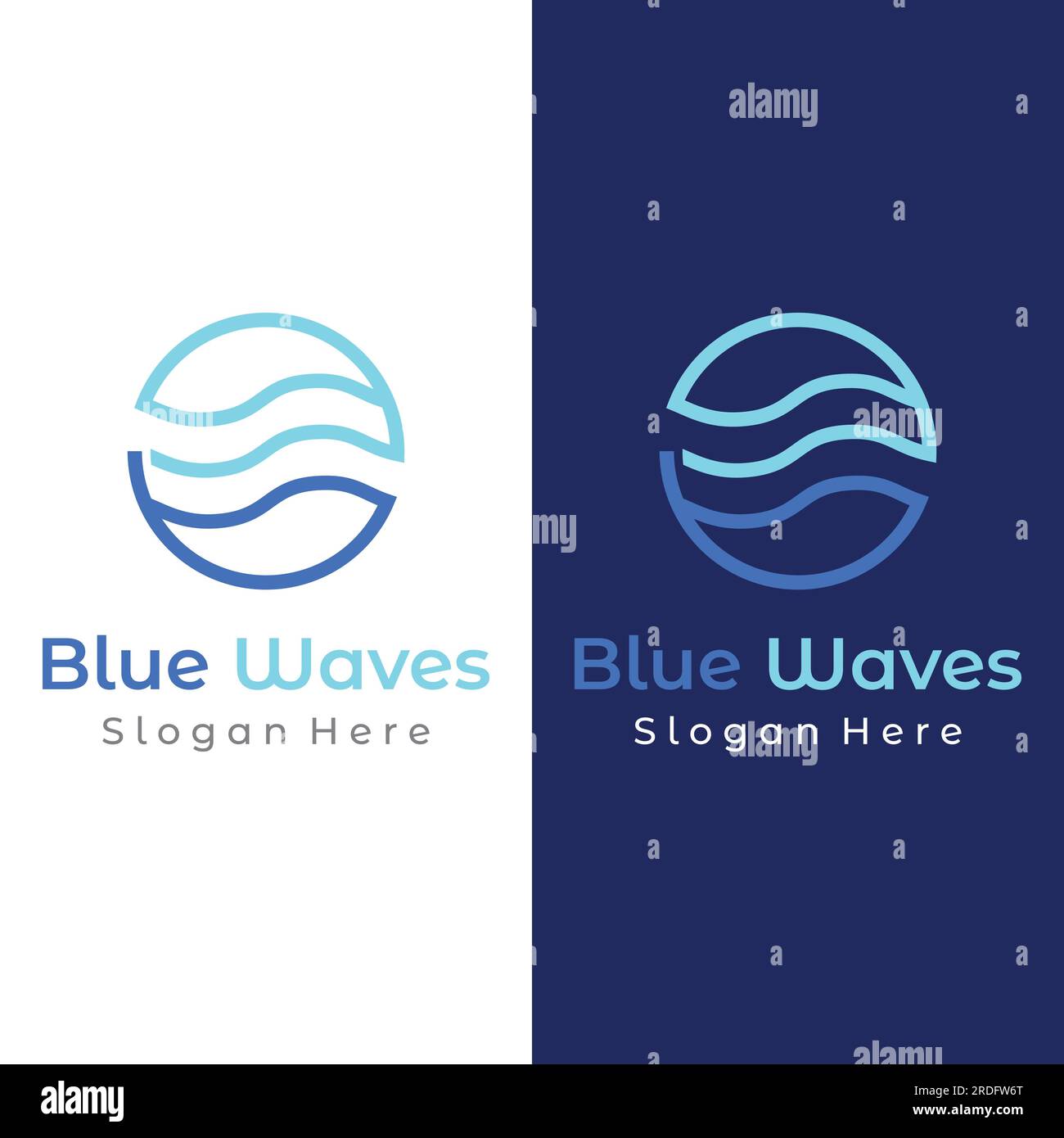 Natural blue pure aqua water logotype.Aqua abstract design with outline ...