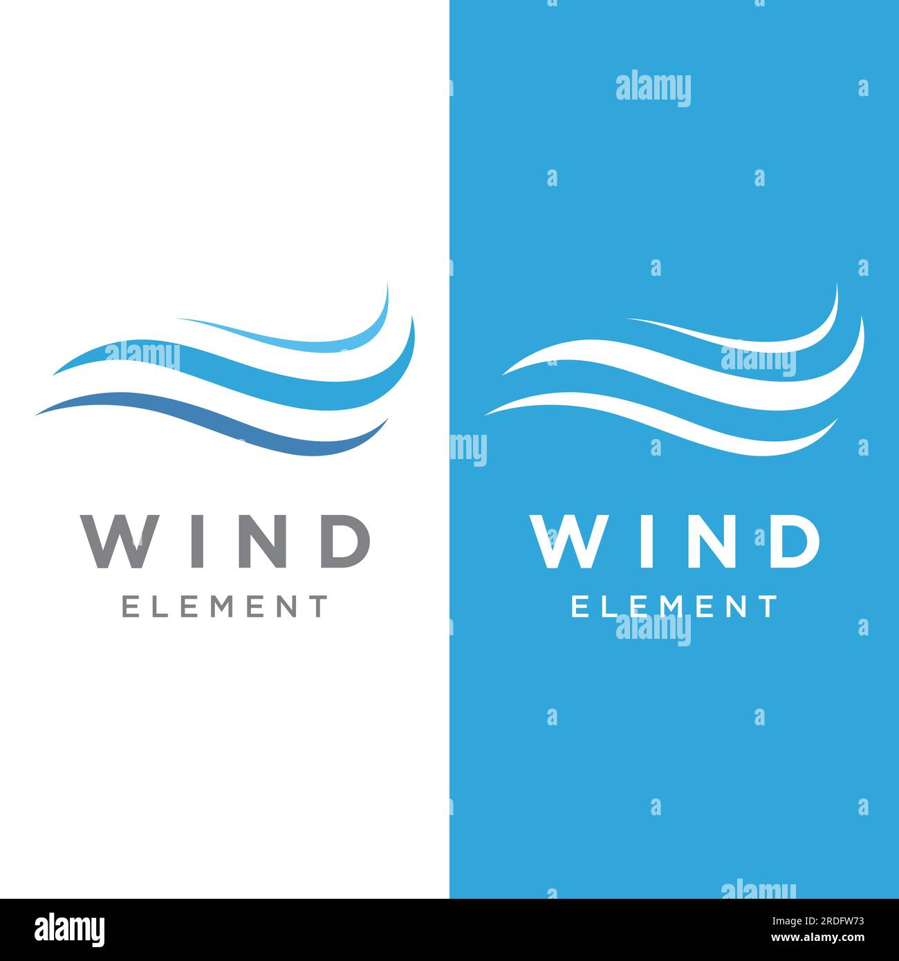 Creative wind or air wave element wave logo template.Logo for business ...
