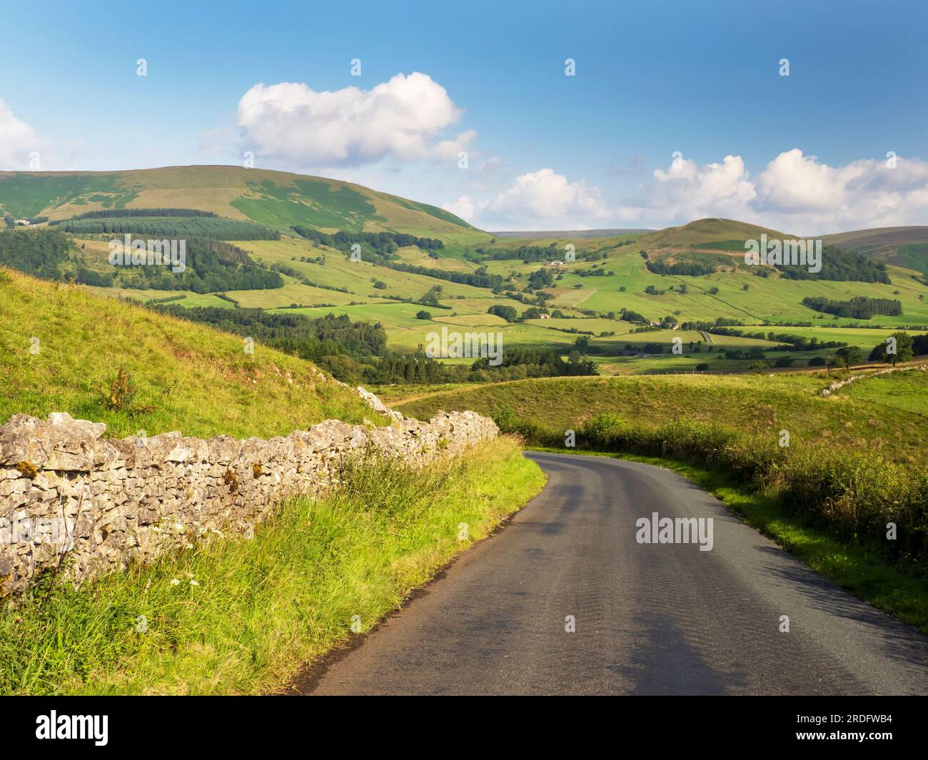The Hodder Valley above Whitewell in bowland, Lancashire, UK Stock ...
