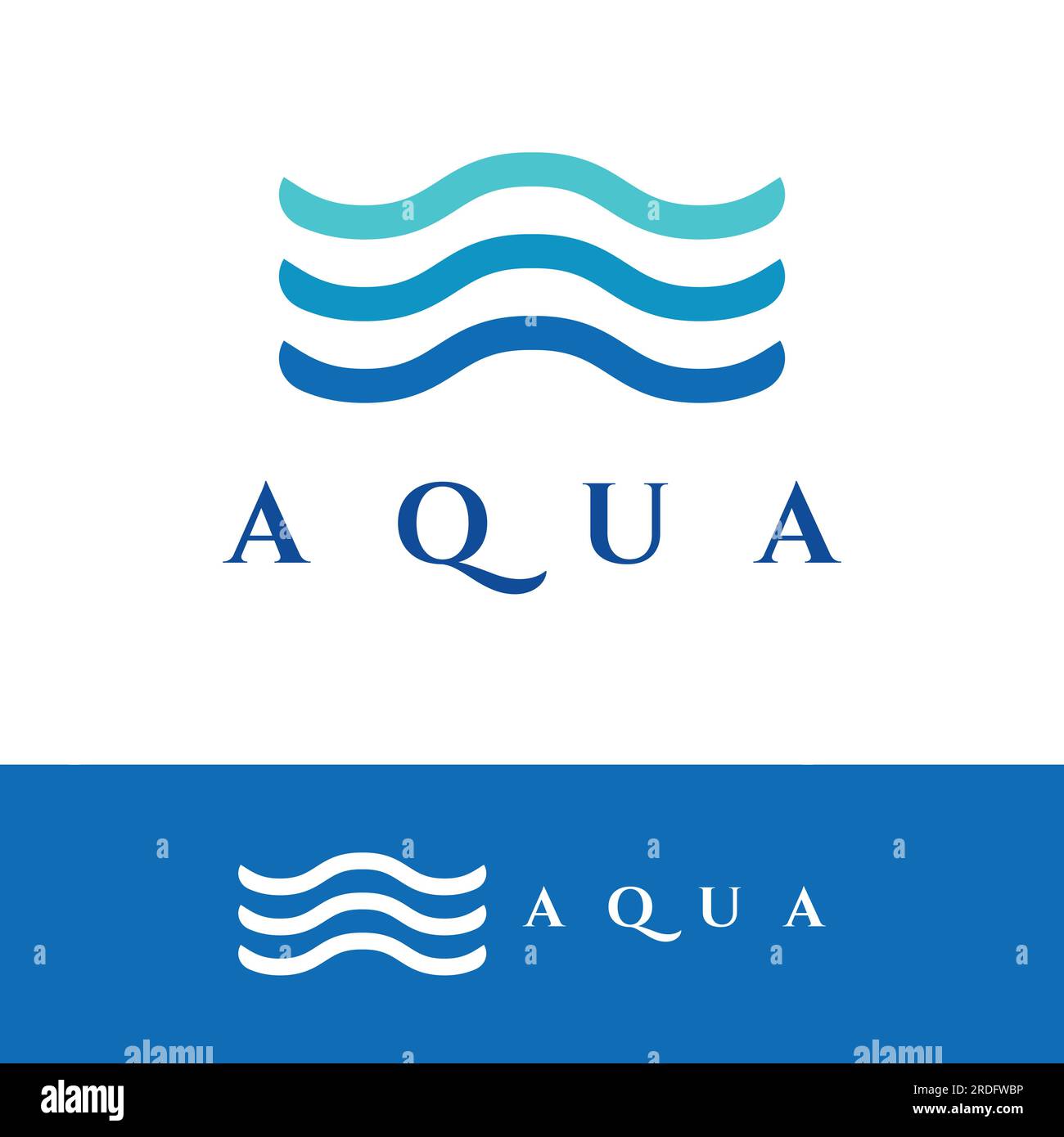 Natural blue pure aqua water logotype.Aqua abstract design with outline ...