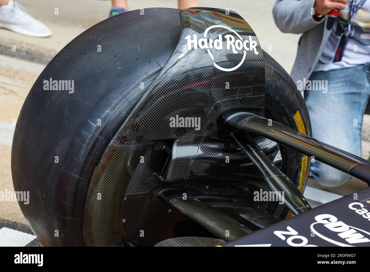 Red Bull Racing RB19, mechanical detail of the braking cooling system ...