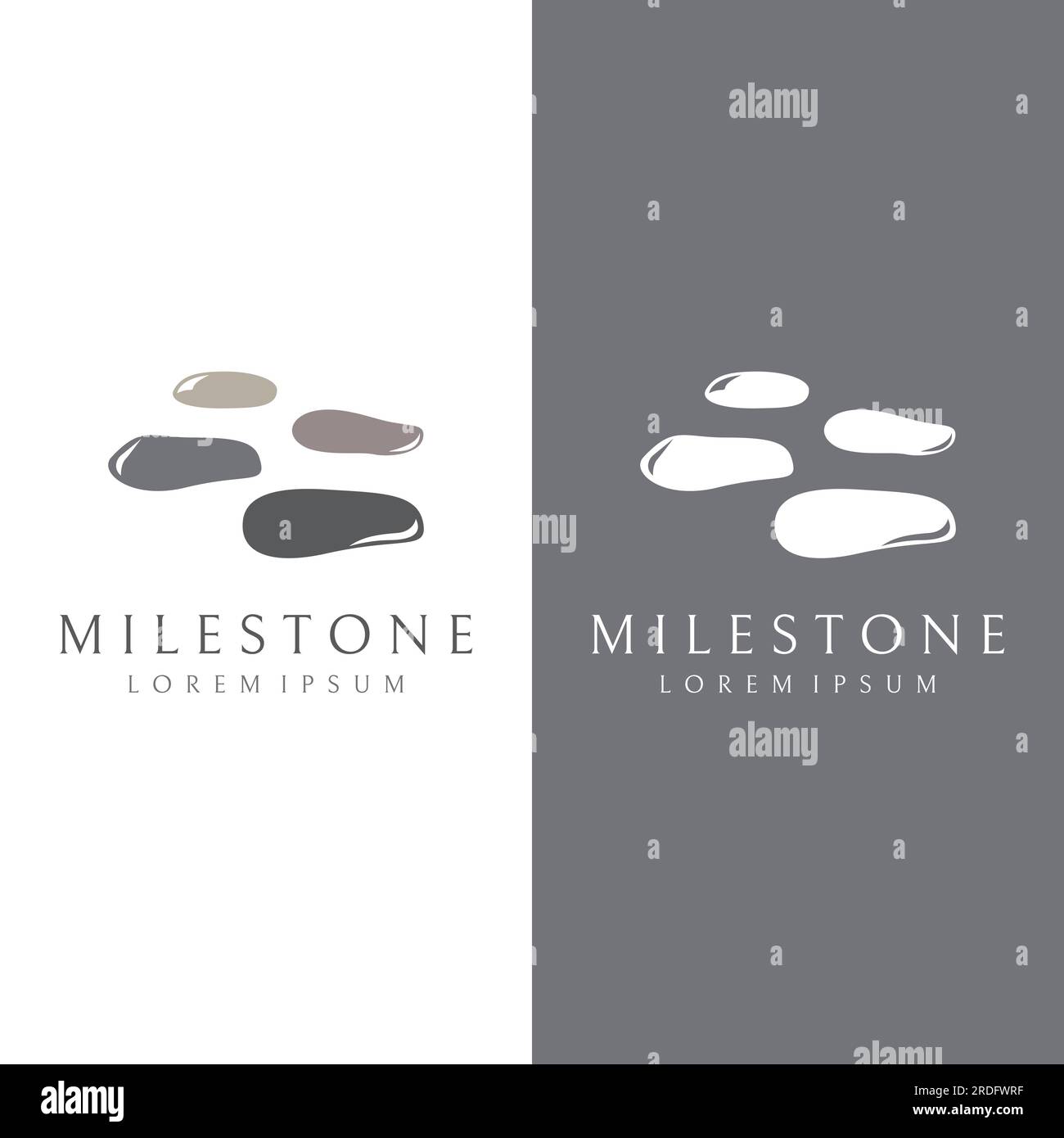 A stepping stone or walking stone logo Stock Vector Image & Art - Alamy