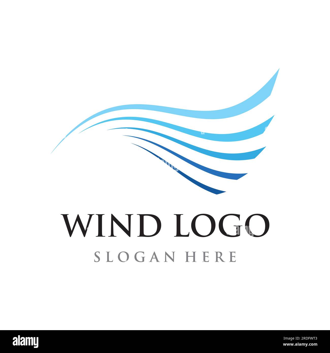 Creative wind or air wave element wave logo template.Logo for business ...
