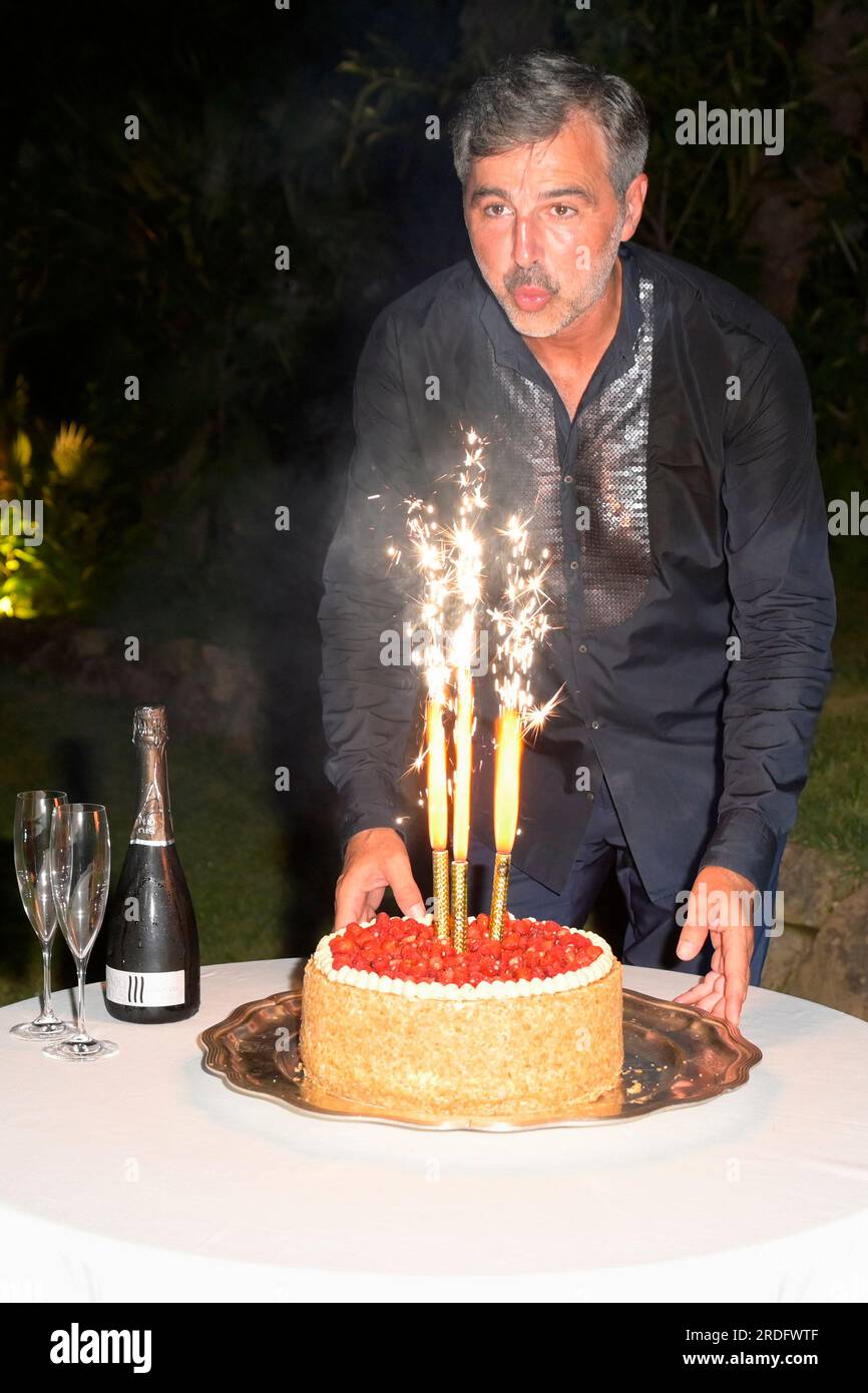 Beppe Convertini bei seiner Geburtstagsfeier im Palazzo Brancaccio. Rom ...