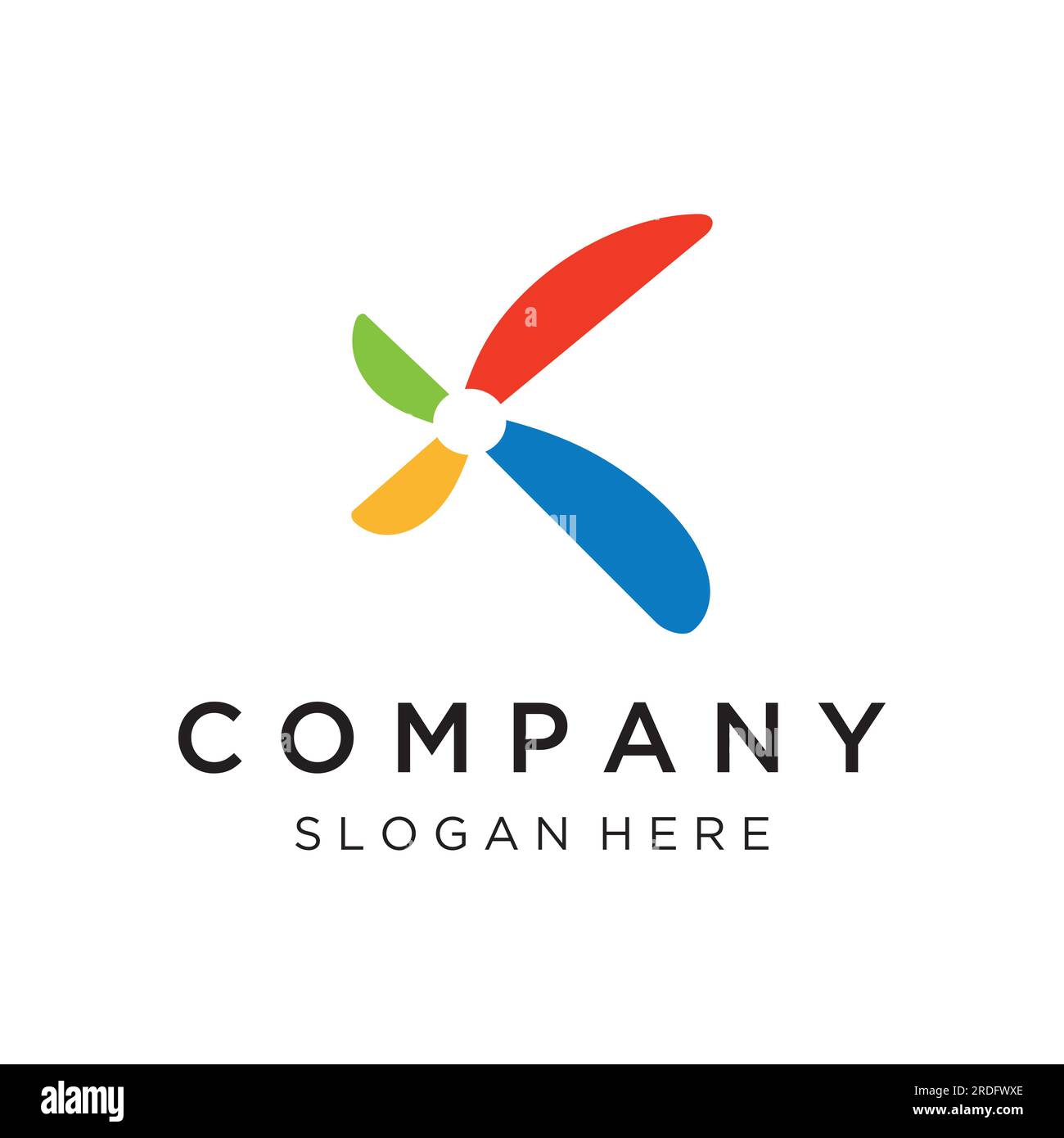 Airplane a wind turbine Stock Vector Images - Alamy