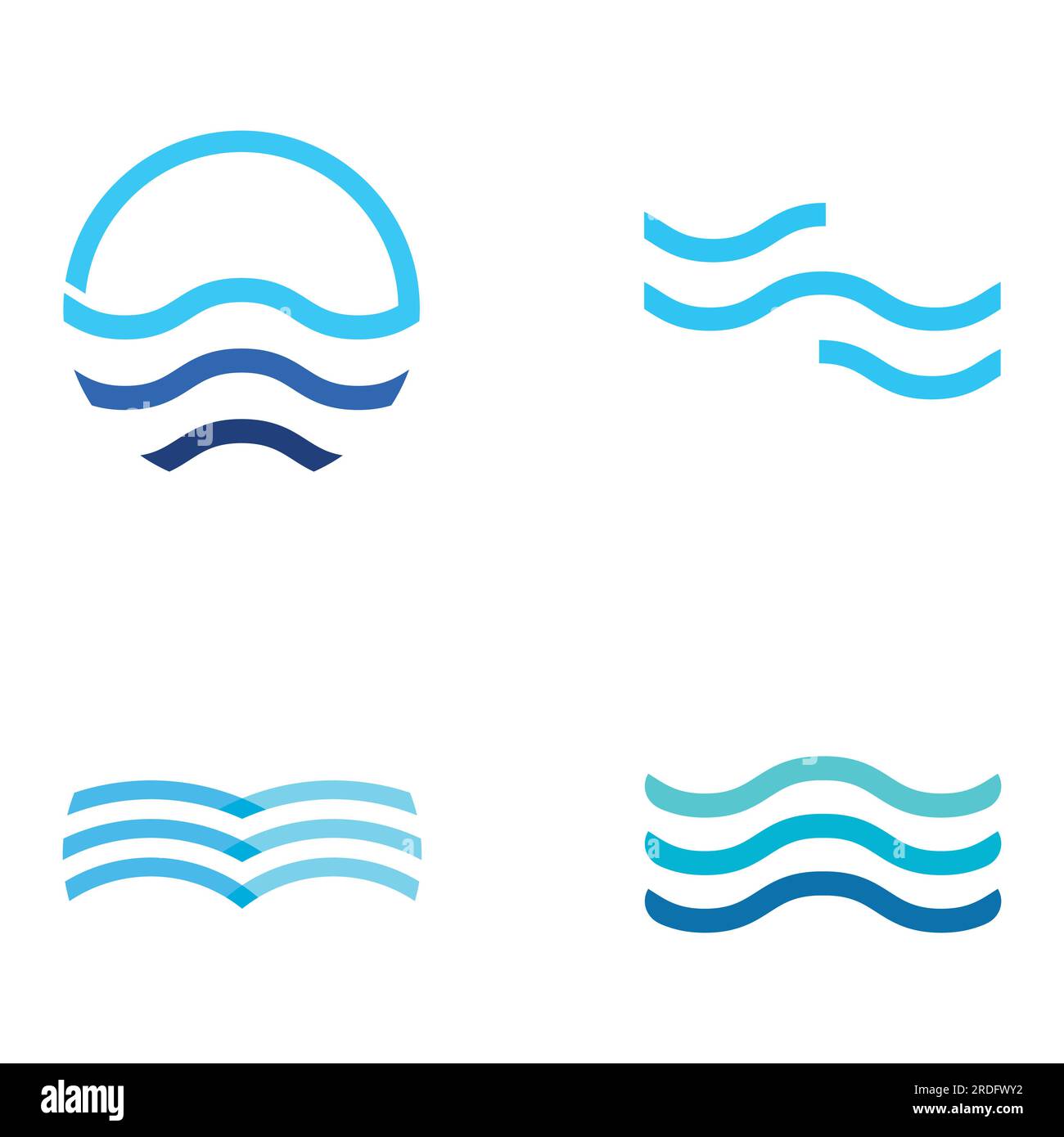Natural blue pure aqua water logotype.Aqua abstract design with outline ...