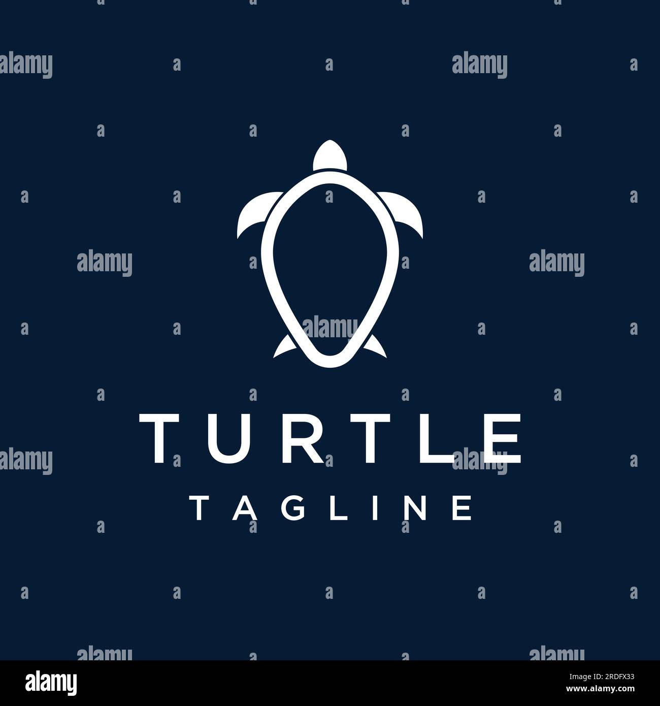 Simple turtle logo hi-res stock photography and images - Alamy