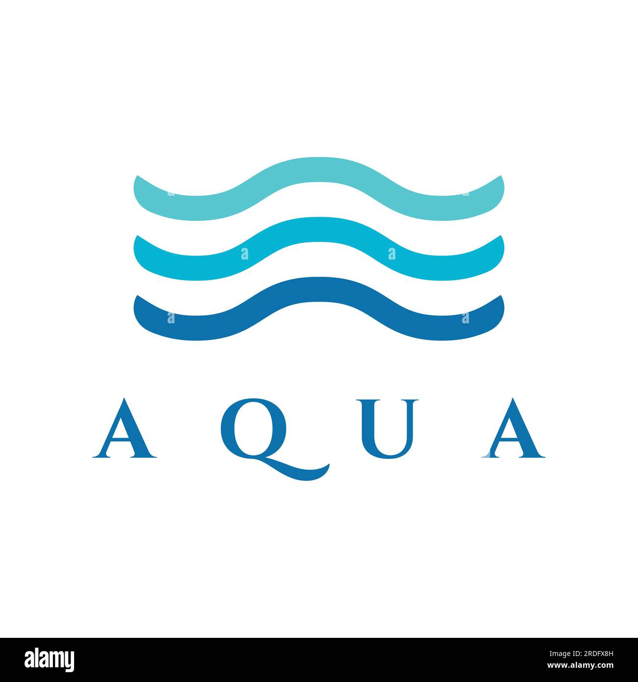Natural blue pure aqua water logotype.Aqua abstract design with outline ...