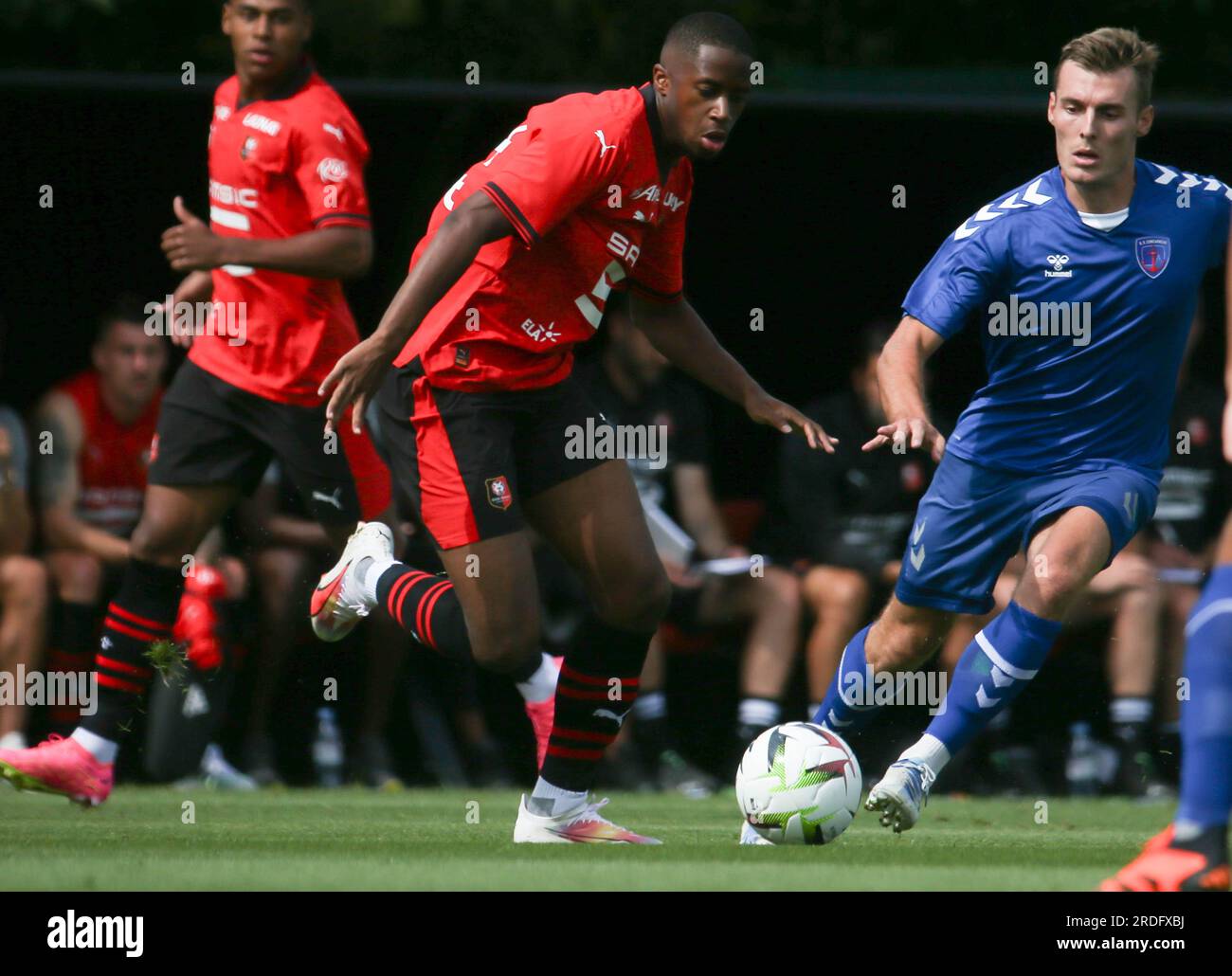Wilson Samaké of Stade Rennais during the football Amical 2023 between ...