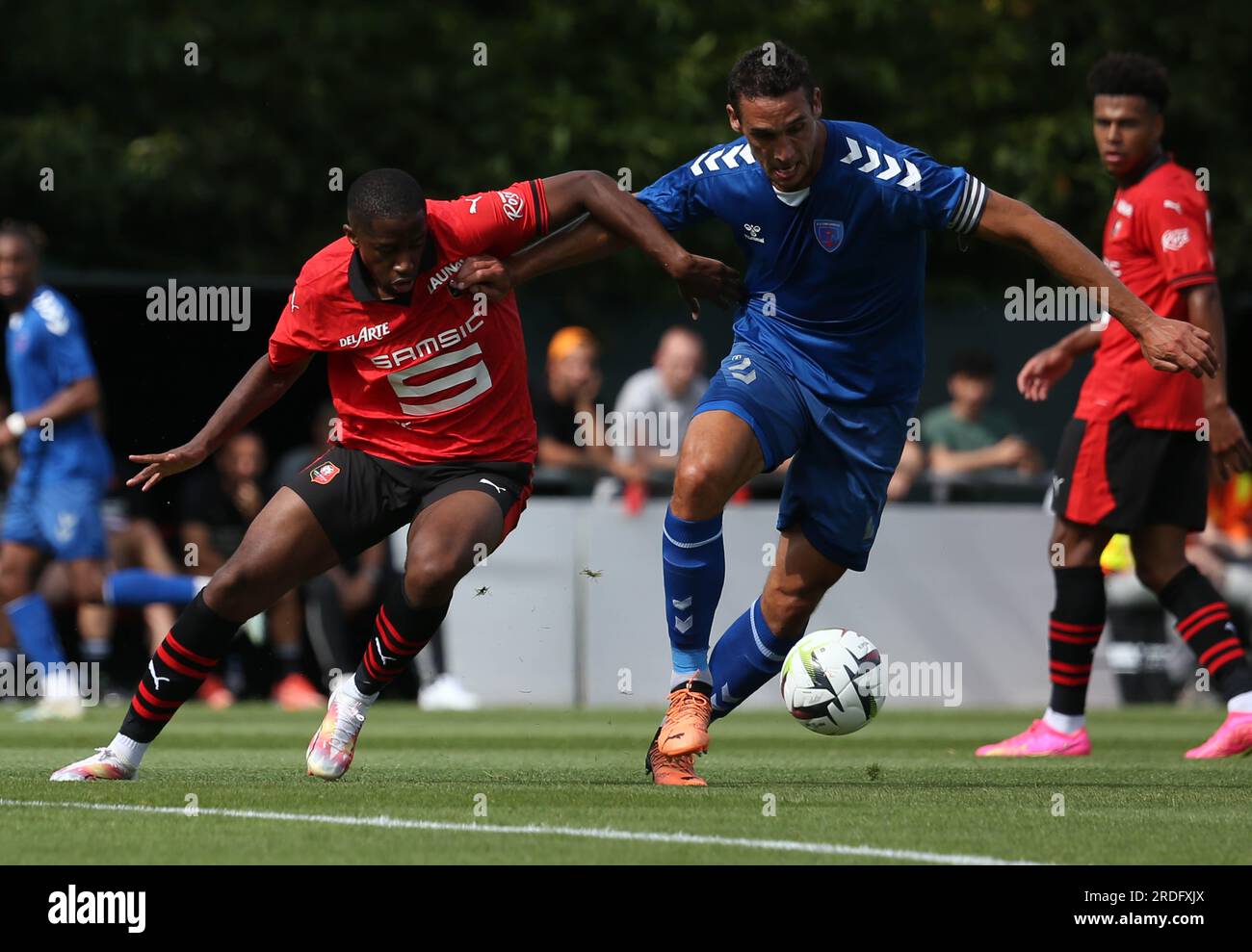 Wilson Samaké of Stade Rennais during the football Amical 2023 between ...