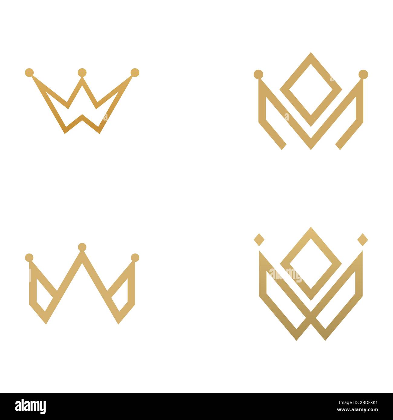 Royal luxury crown abstract logo.Crown with monogram, with elegant and ...
