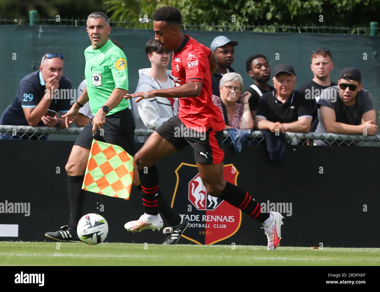 Guela Doué of Stade Rennais during the football Amical 2023 between ...