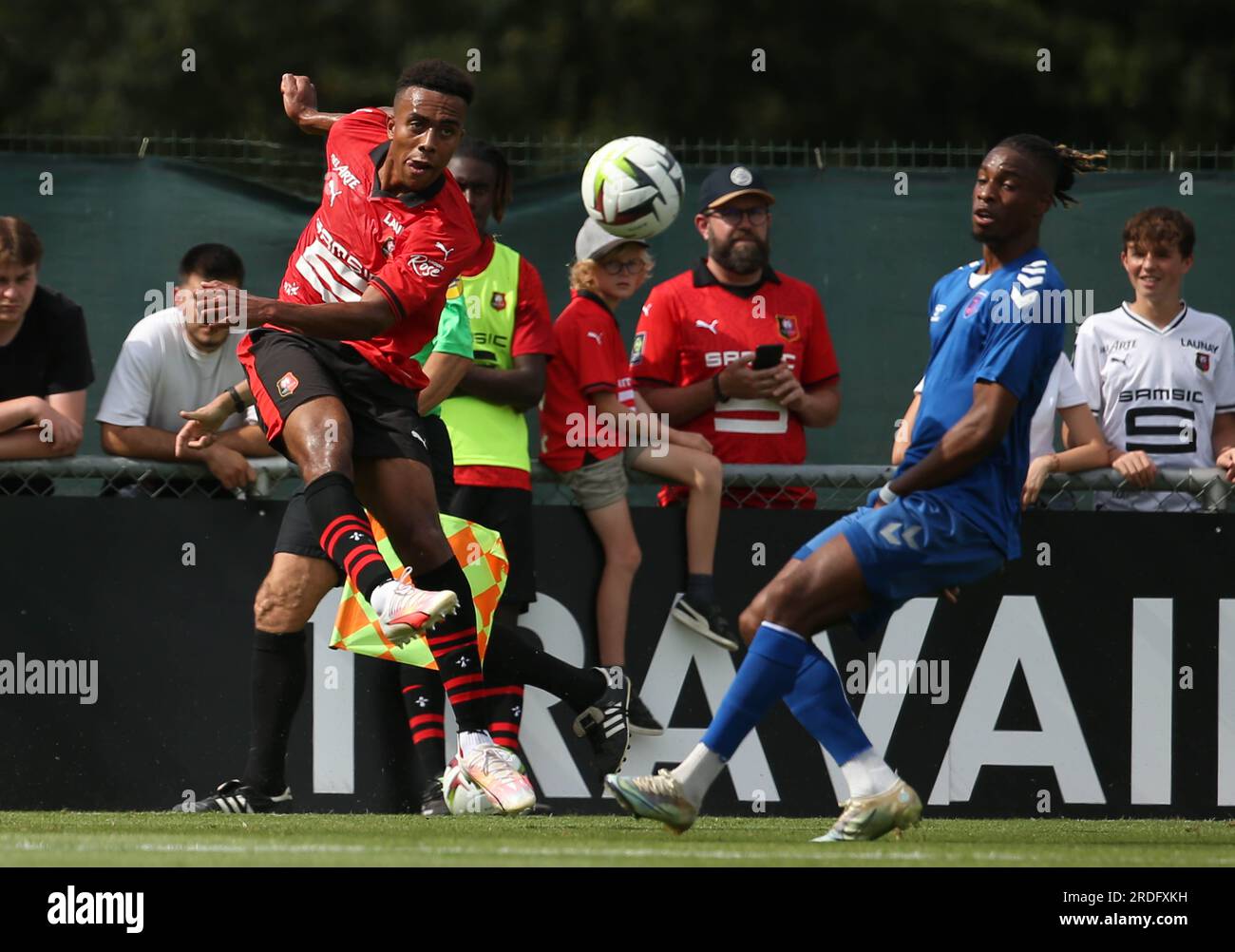 Guela Doué of Stade Rennais during the football Amical 2023 between ...
