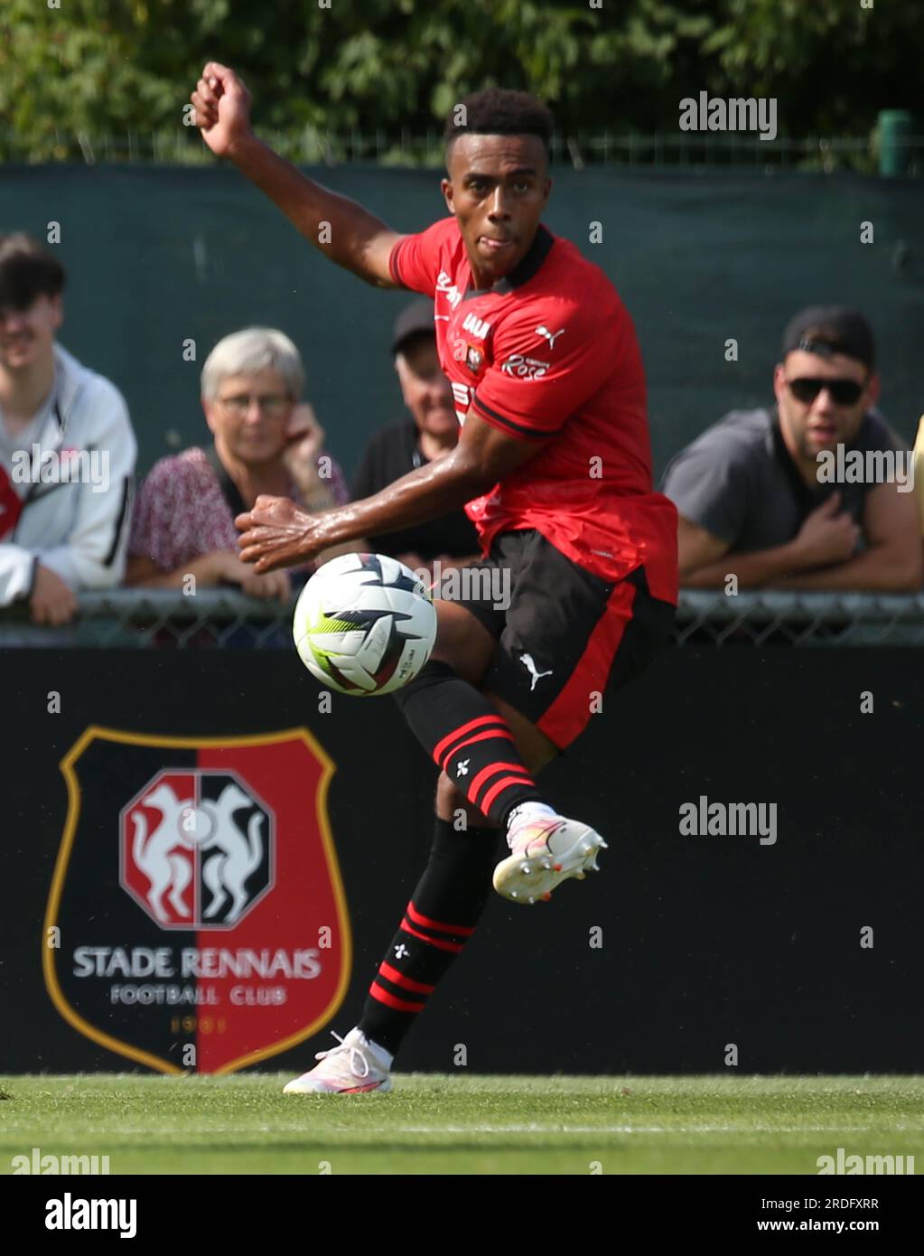 Guela Doué of Stade Rennais during the football Amical 2023 between ...