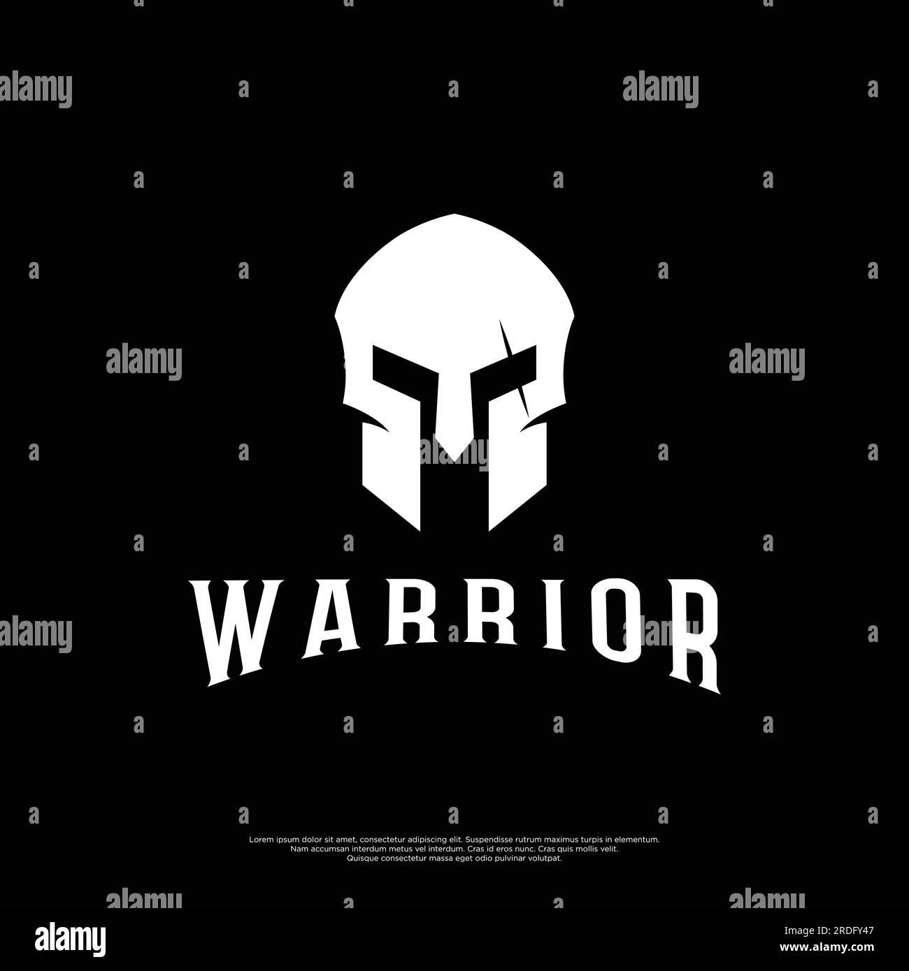 Simple greek spartan warrior helmet Logo design, with creative idea ...