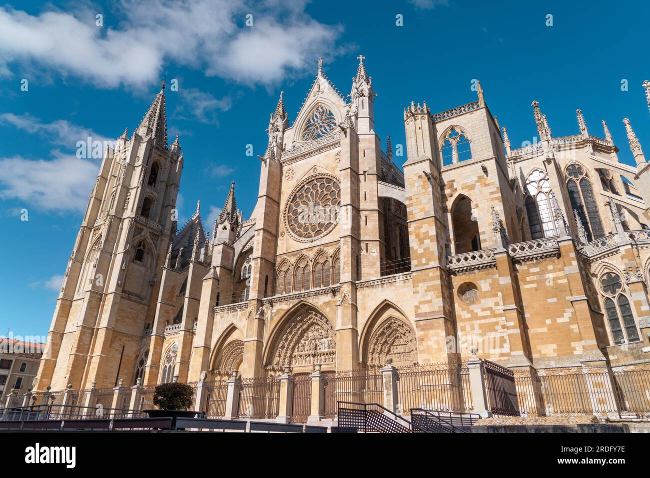 Spectacular Cathedral of Leon. "Santa María de Regla de León" Cathedral ...