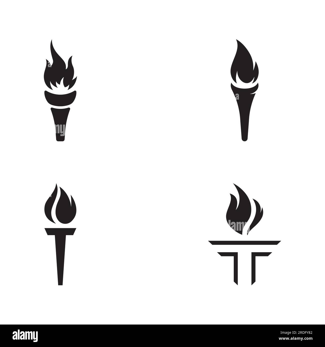 Creative flame torch logo.Logo for business, freedom and competition ...