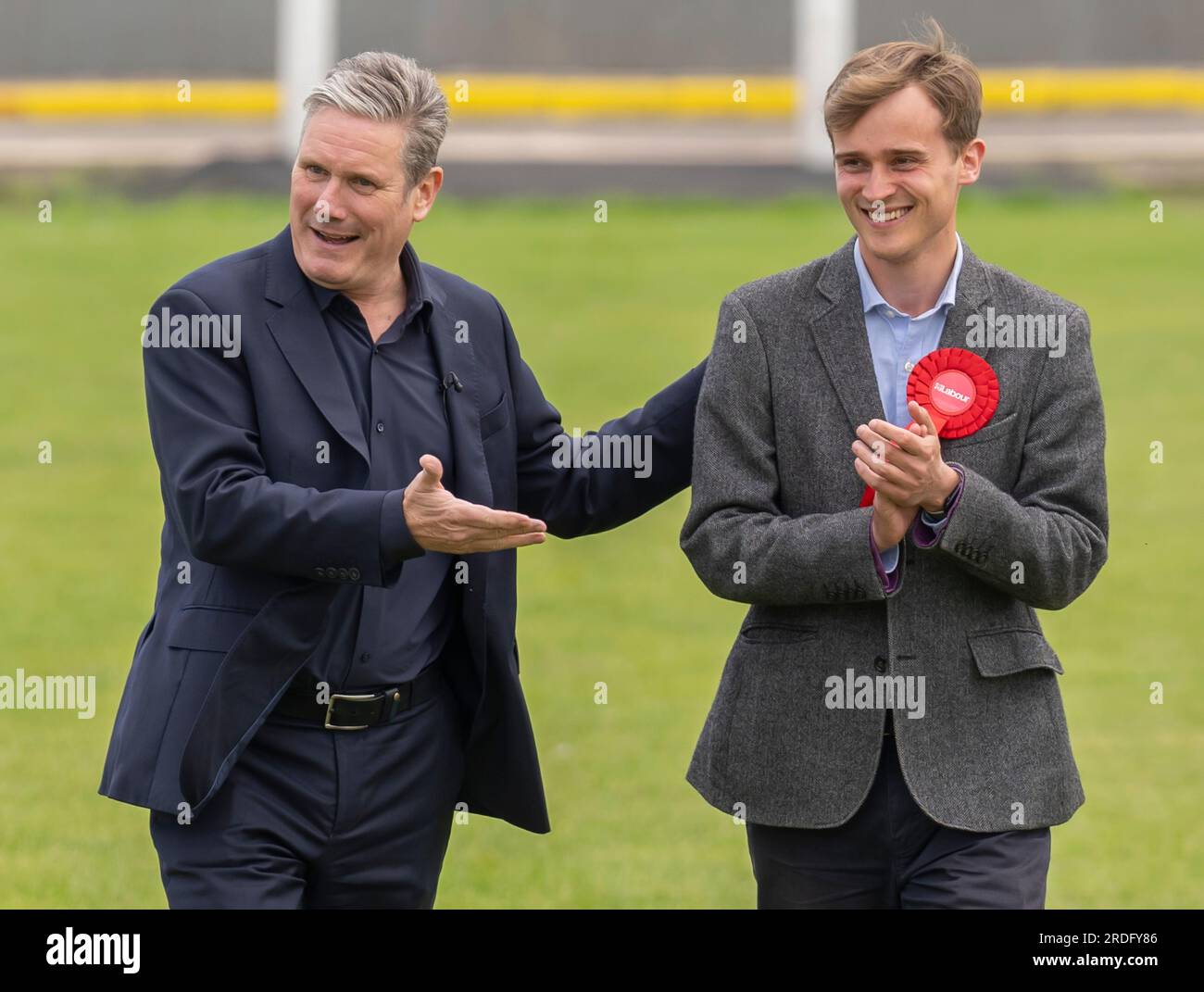 Newly elected Labour MP Keir Mather (right), with Labour leader Sir ...