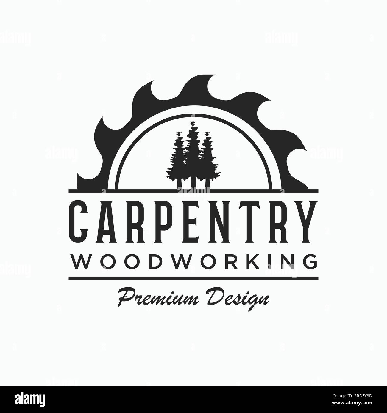 Wood saw premium logo design with vintage carpentry tools.Logo for ...