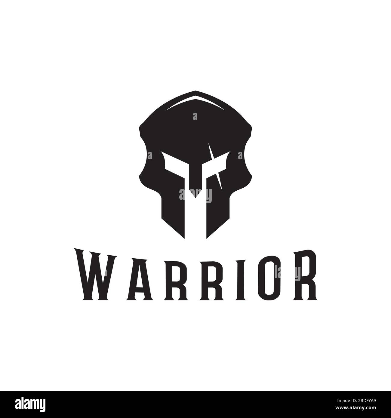 Simple greek spartan warrior helmet Logo design, with creative idea ...