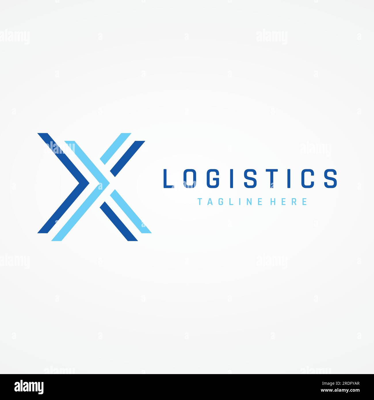 Logistics logo with arrows, order box, fast and digital order Stock ...