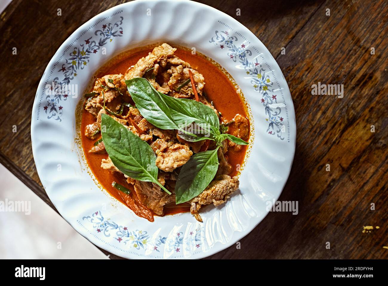 Pork panang curry, popular thai food, selective focus Stock Photo - Alamy