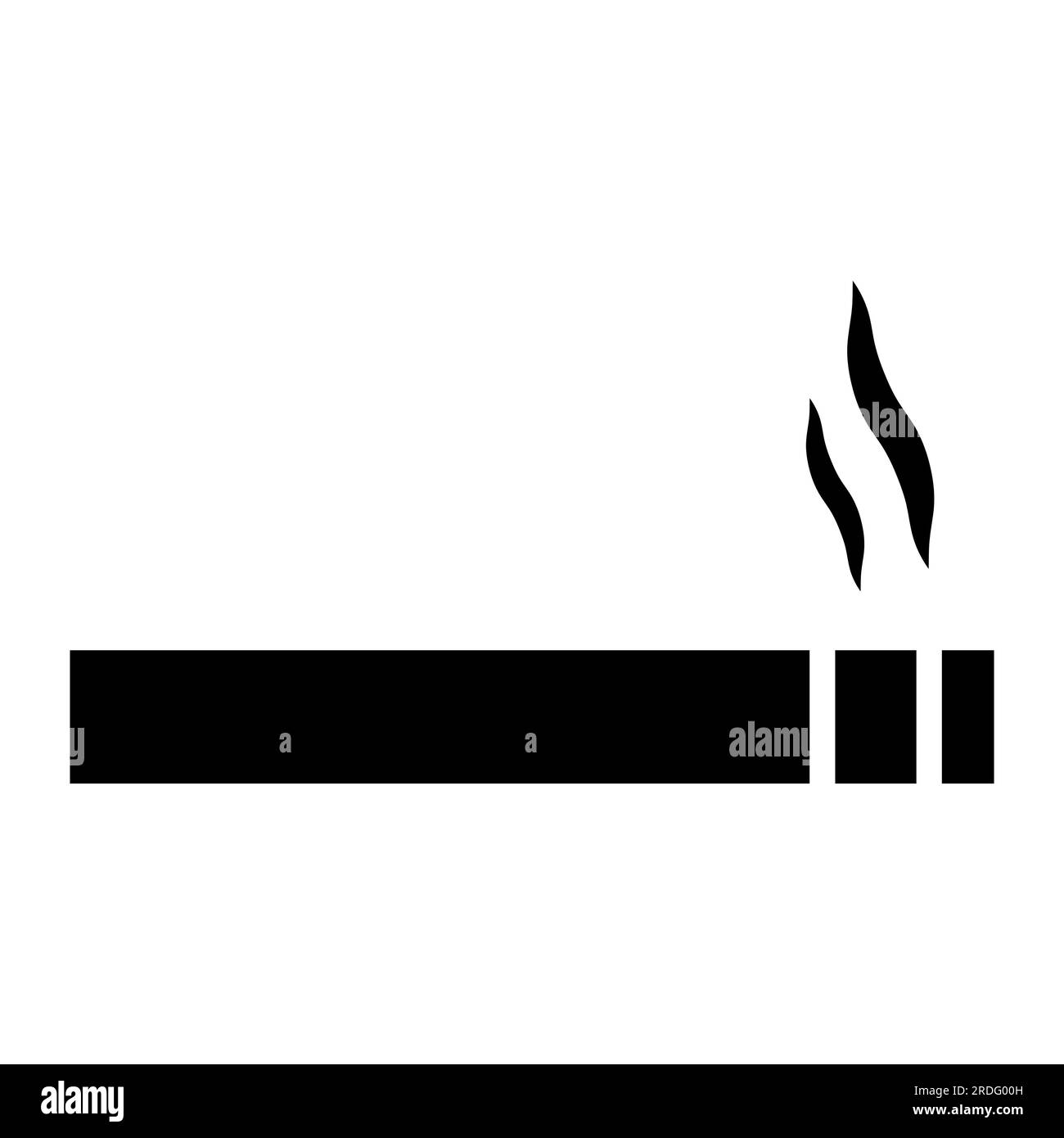 Cigarette icon. Smoke symbol. Vector illustration isolated on white ...