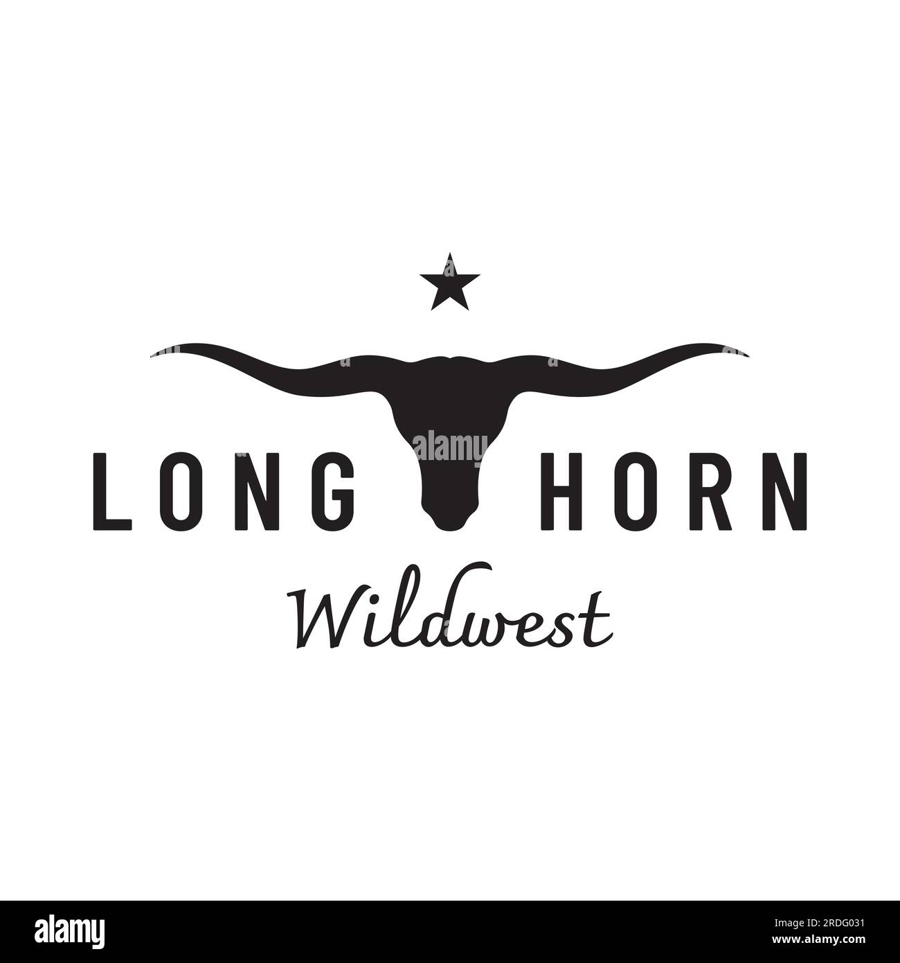 Vintage bull, cow and buffalo long horn logo. for badges, restaurant ...