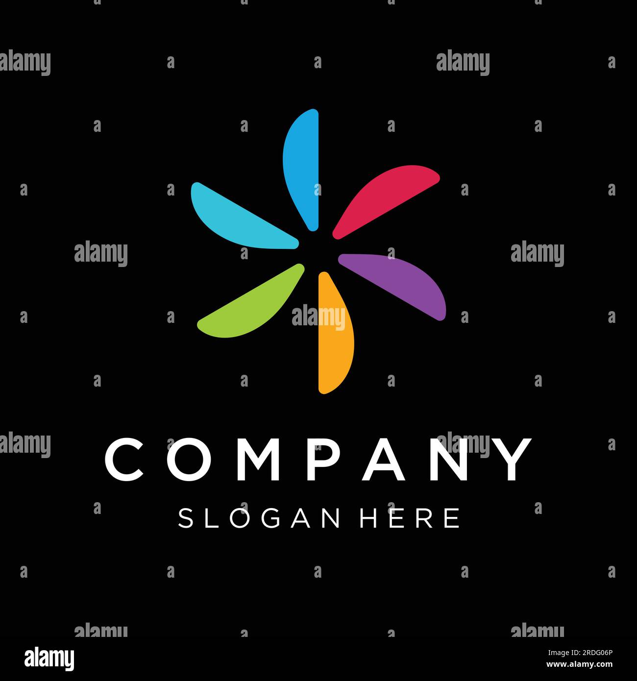 Abstract logo template propeller of airplane, windmill, fan.Logo for ...