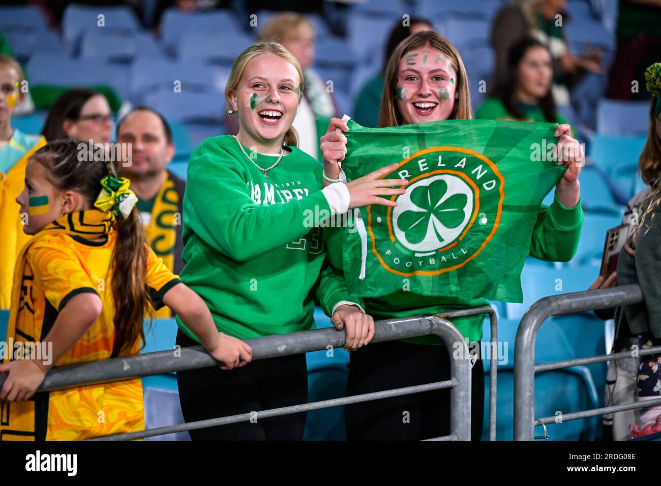 Sydney, NSW, Australia, 20/07/2023, Ireland fans before FIFA Women's ...