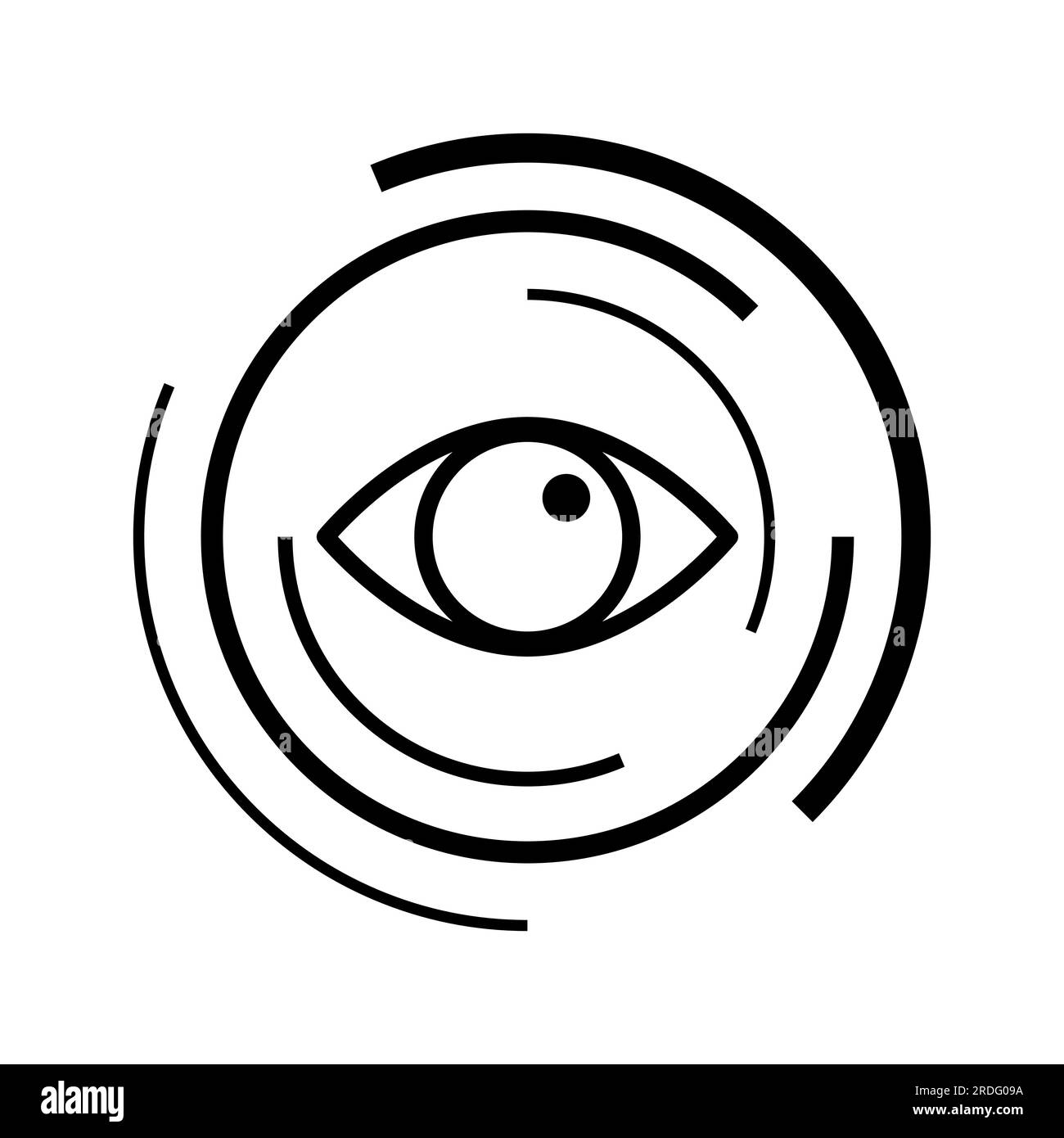 Cyber Eye Icon Vector Illustration Isolated On White Background Stock Vector Image And Art Alamy