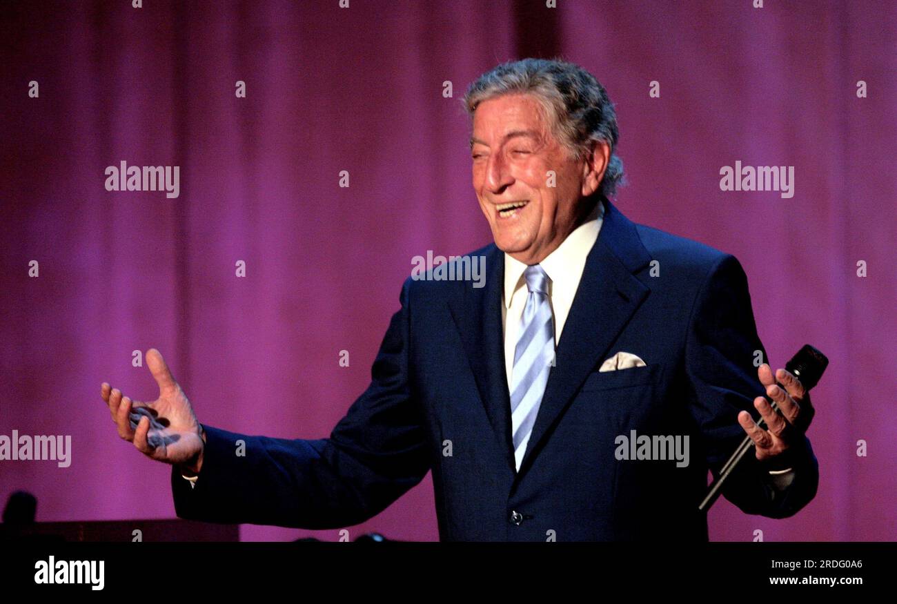 File photo dated 09/05/07 of Tony Bennett in concert at a special BBC ...