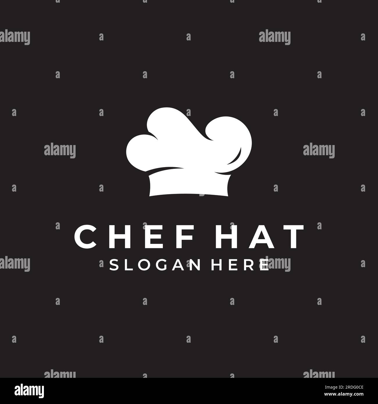 Professional chef or kitchen chef hat logo template.Logo for business ...