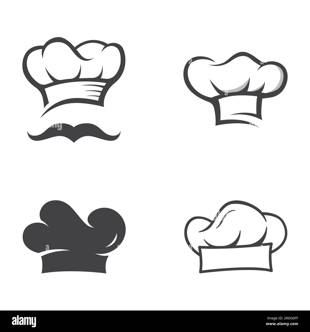 Professional chef or kitchen chef hat logo template.Logo for business ...