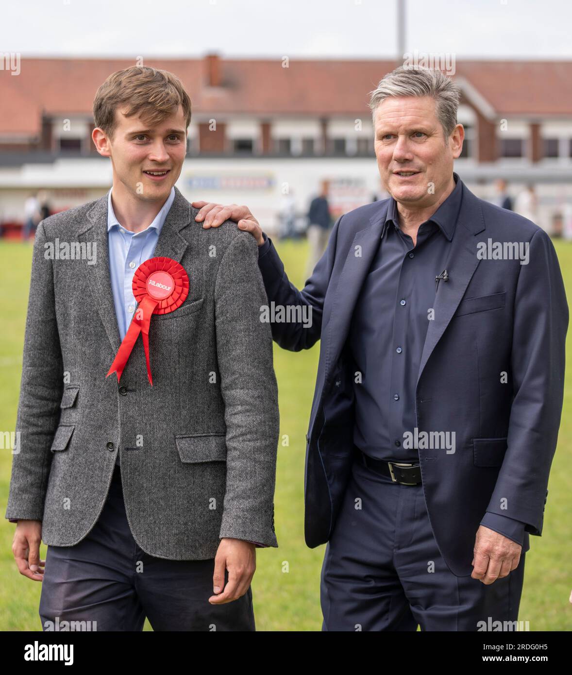 Newly elected Labour MP Keir Mather (left), with Labour leader Sir Keir ...