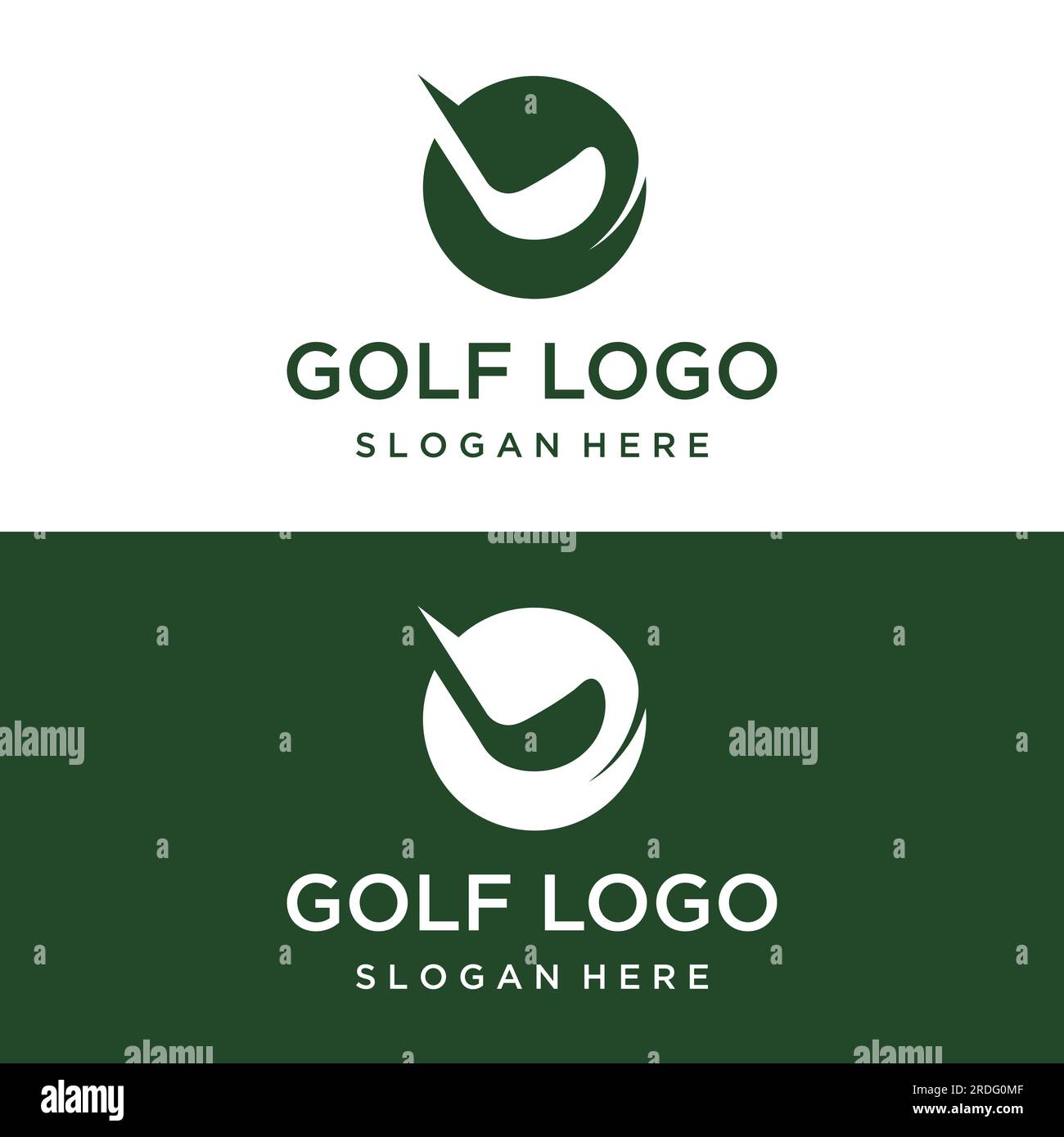 Golf ball and stick and golf course logo design. Logo for professional ...