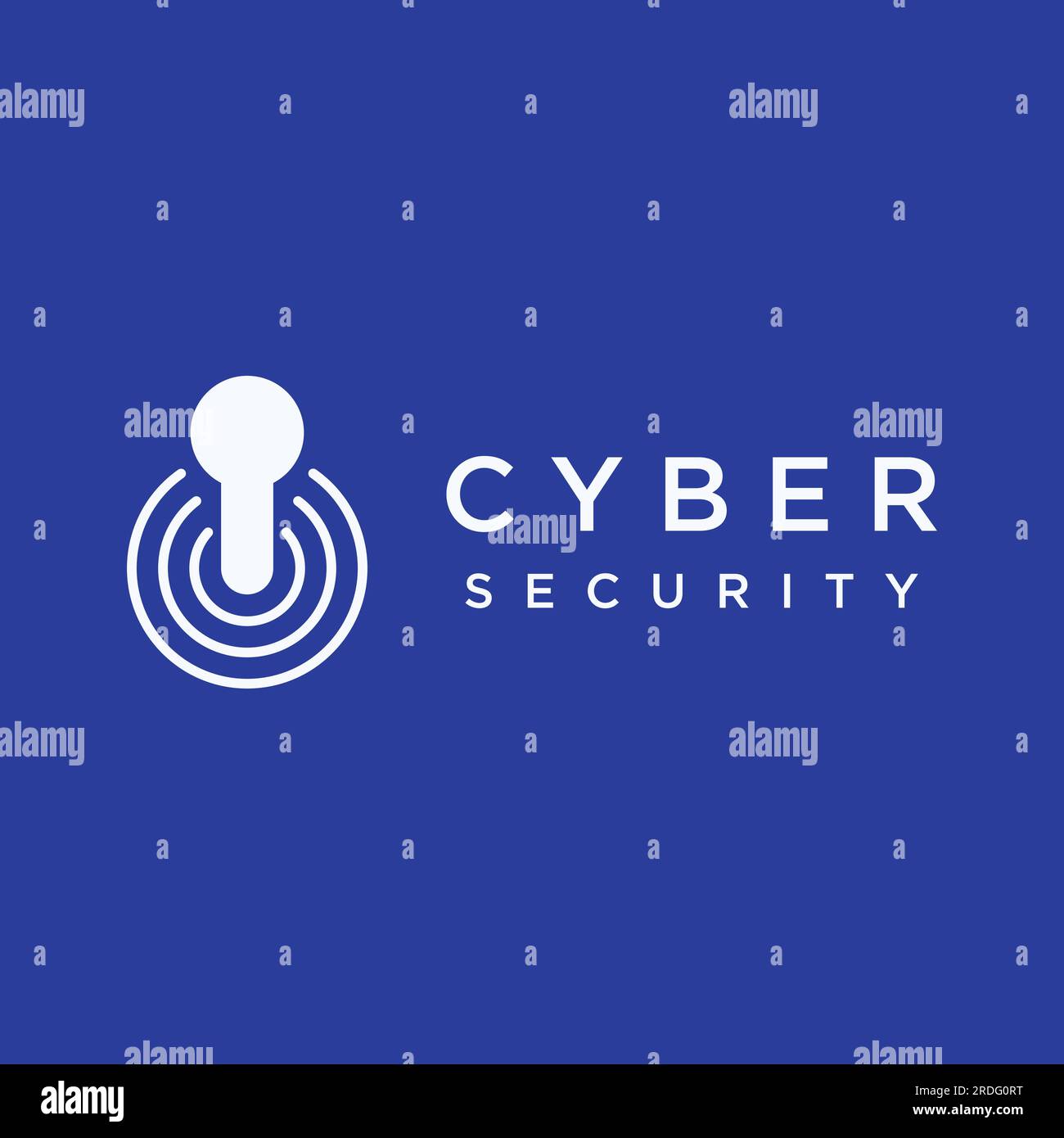 Creative design of technology digital cyber security logo with modern ...