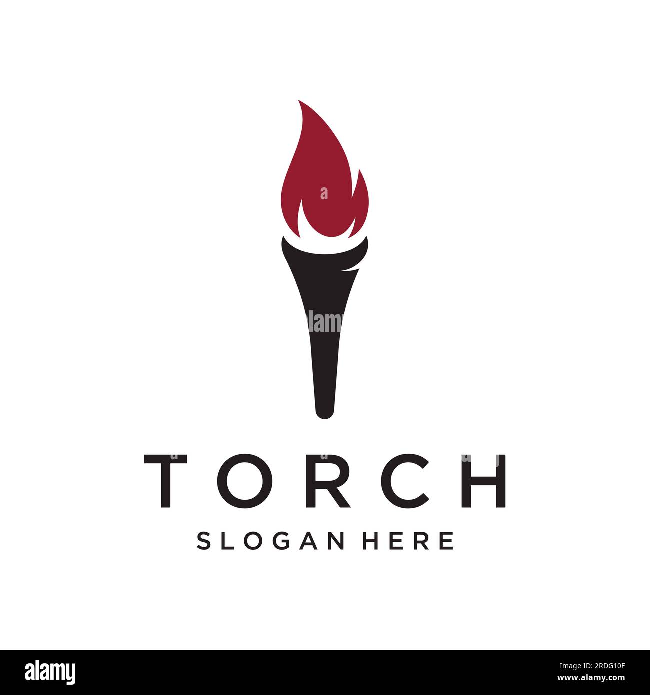 Creative flame torch logo.Logo for business, freedom and competition ...