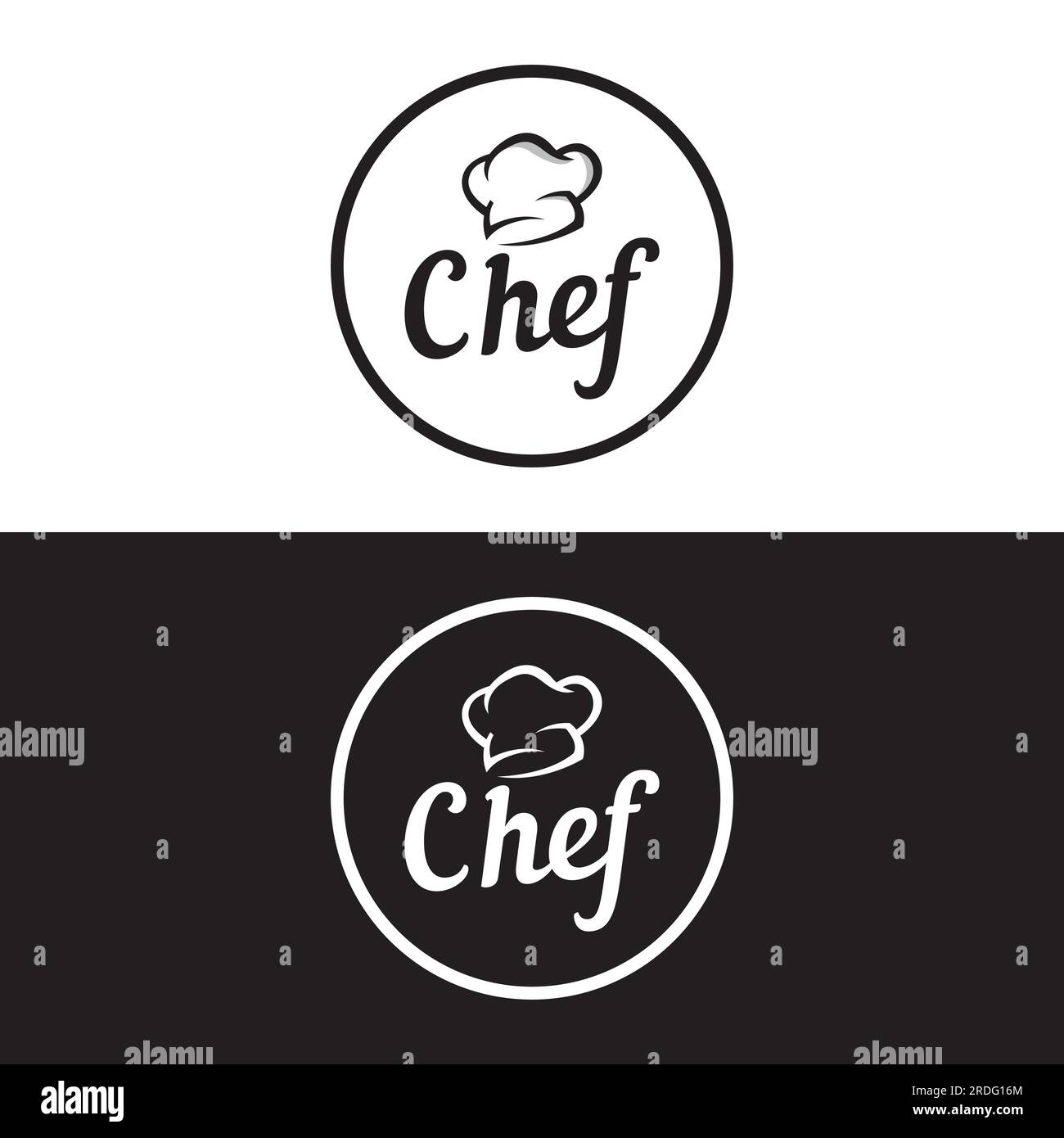 Professional chef or kitchen chef hat logo template.Logo for business ...