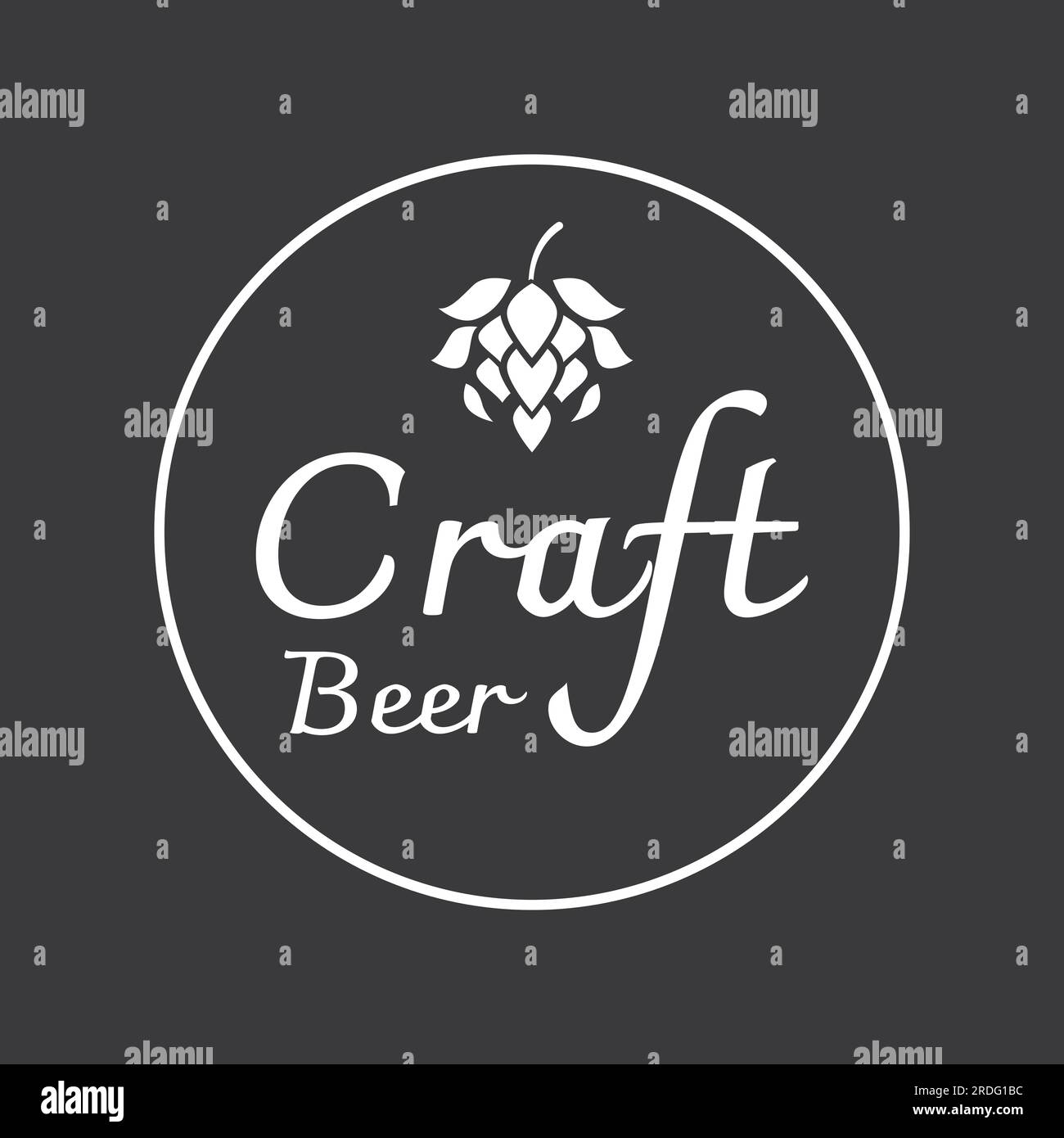 Premium quality vintage craft beer logo template. For badges, emblems ...