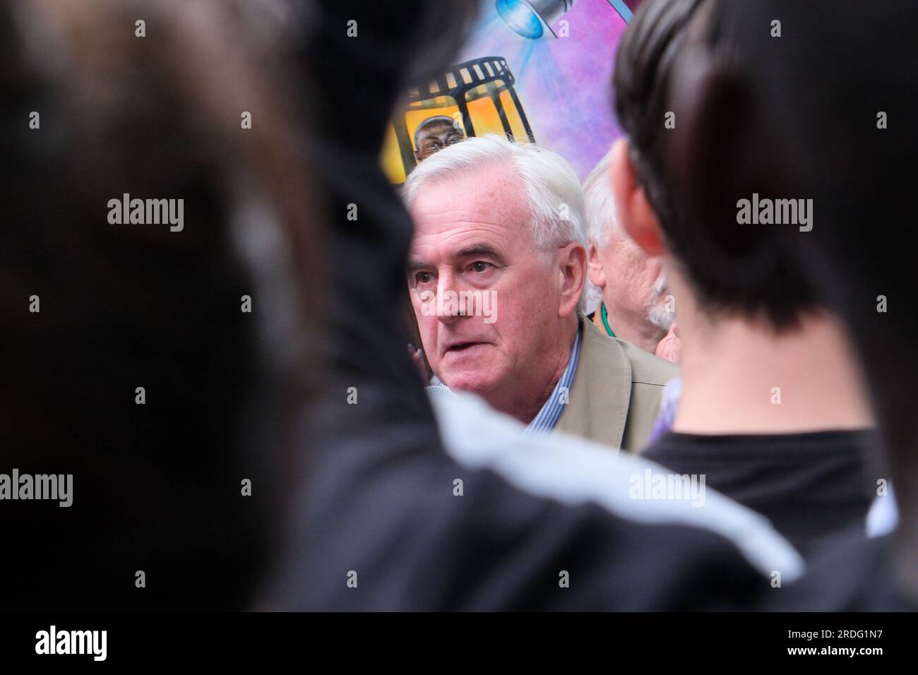 Leicester Square, London, UK. 21st July 2023. Members of Equity rally ...