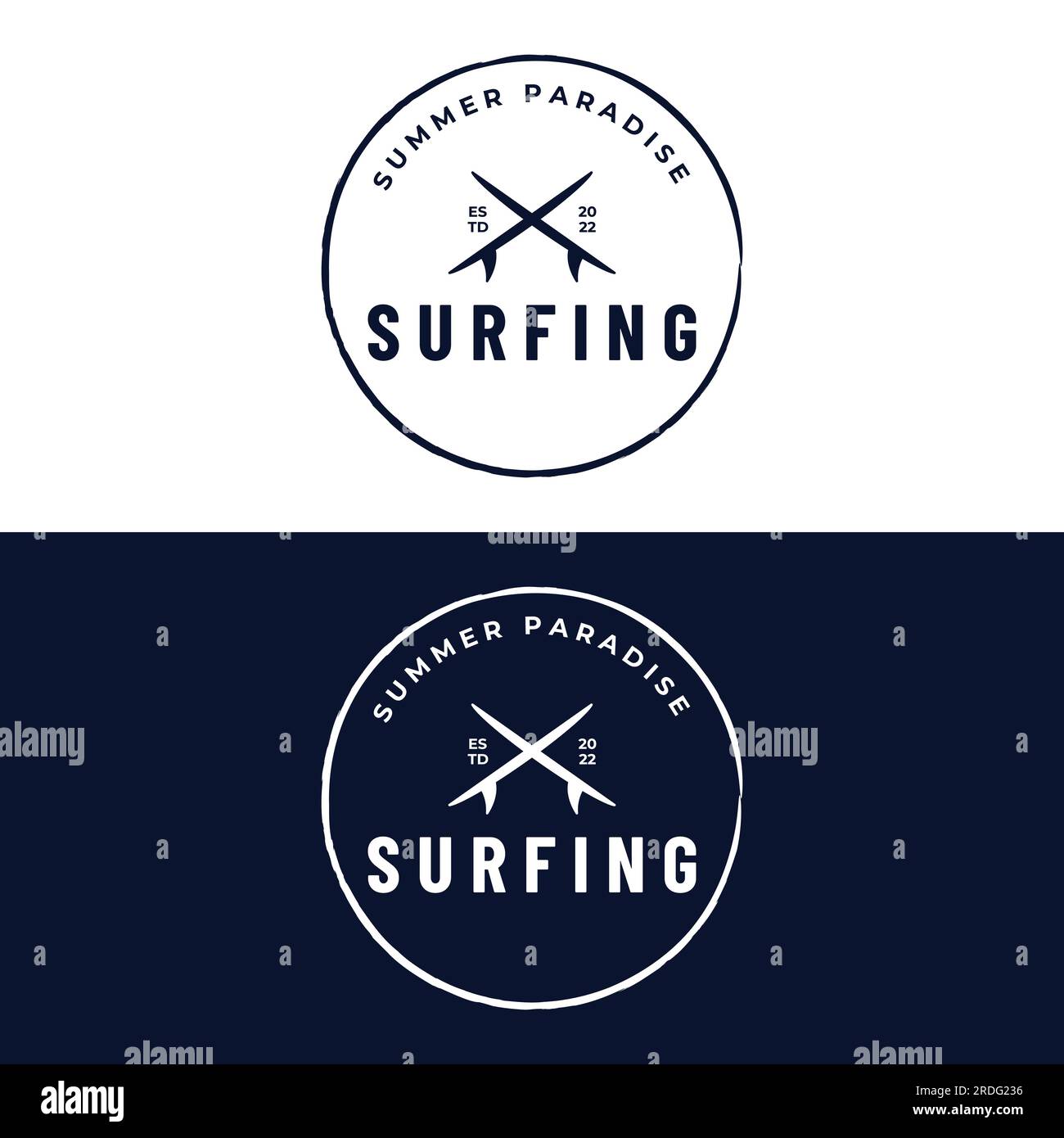 Vintage surfboard logo,surfing on summer beach.For business,badge ...