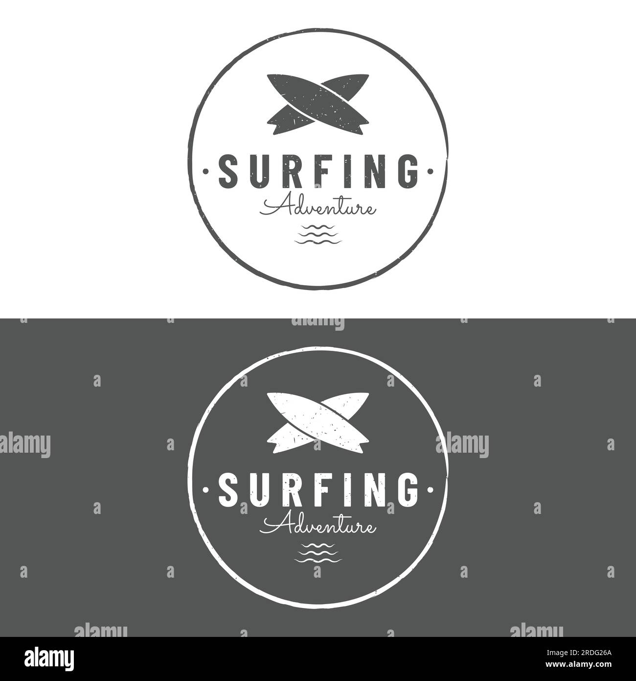 Vintage surfboard logo,surfing on summer beach.For business,badge ...