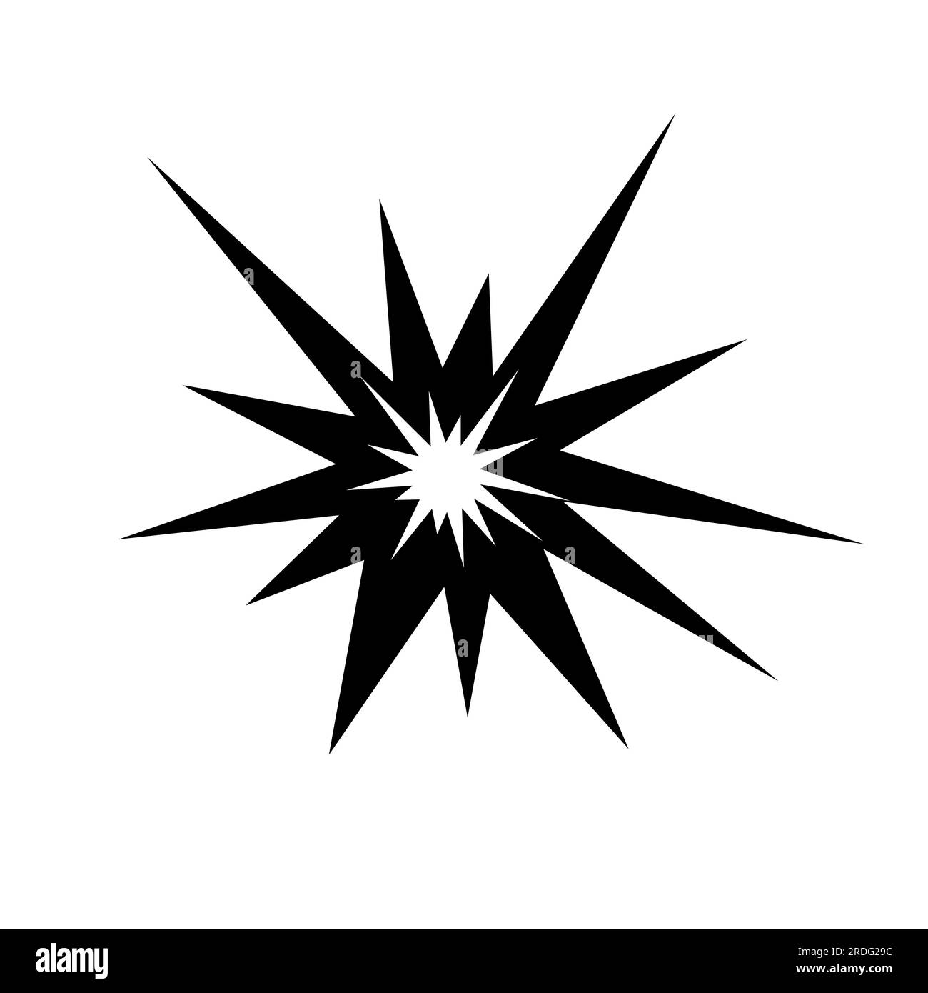 Explosion icon. Vector illustration isolated on white background Stock ...