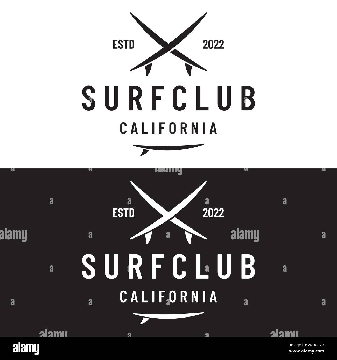 Vintage surfboard logo,surfing on summer beach.For business,badge ...
