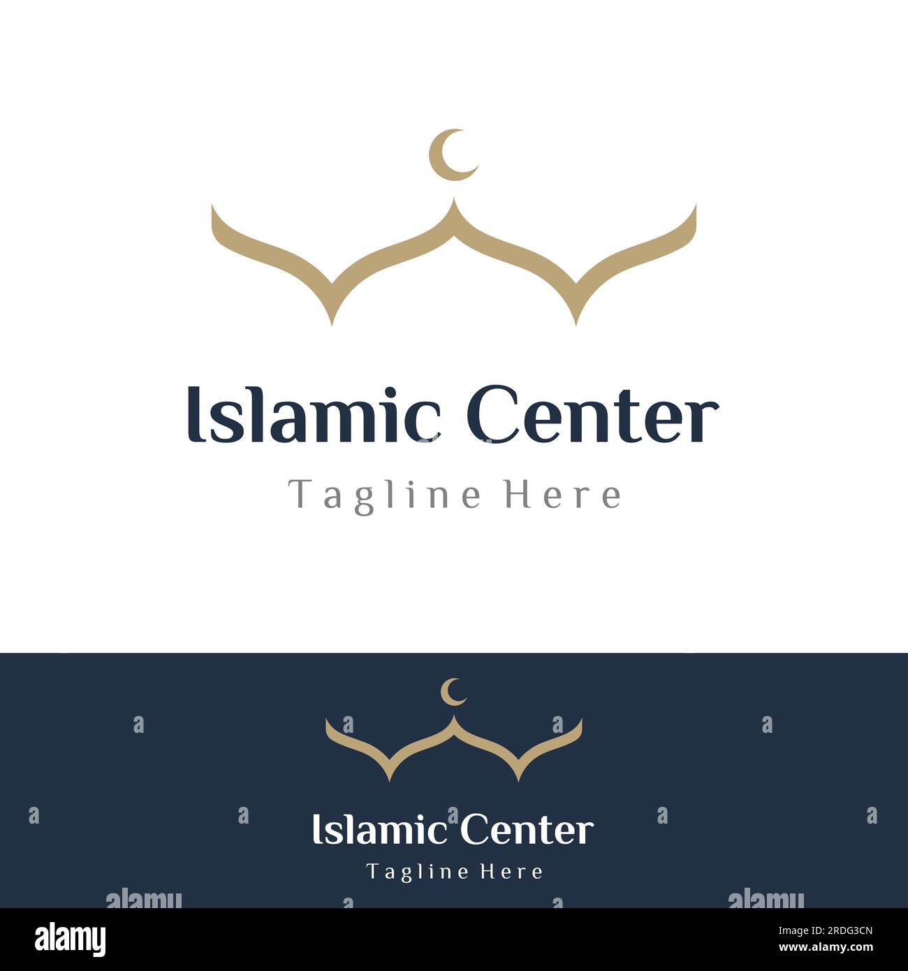 Unique,modern and creative luxury mosque logo with monogram.Logo for ...