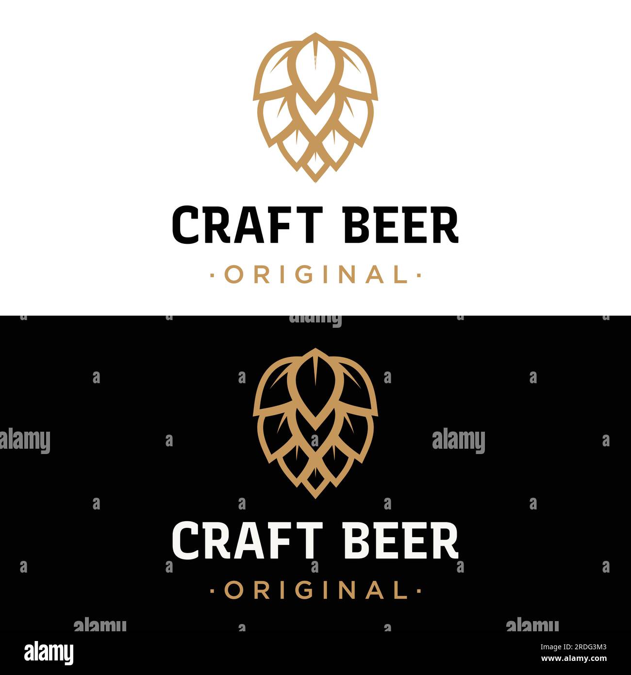 Premium quality vintage craft beer logo template. For badges, emblems ...